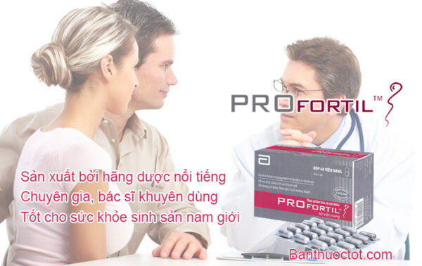 Thuốc Profortil Bổ Tinh Trùng, Tặng Test thử rụng trứng + Test thử thai